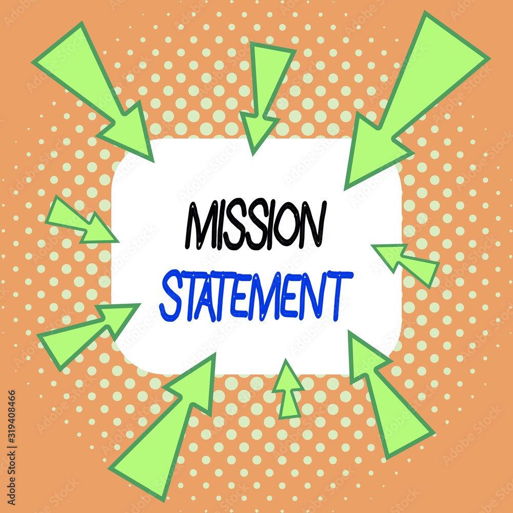 Handwriting text writing Mission Statement. Conceptual photo formal ...