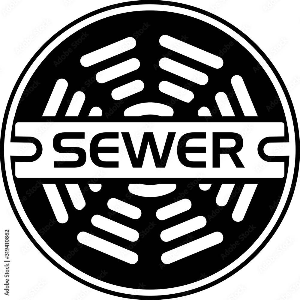 Sewer Icon Vector Illustration Stock Vector Adobe Stock