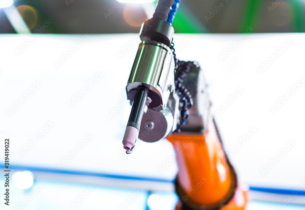 Augmented reality for industry concept. Robotic and Automation system ...