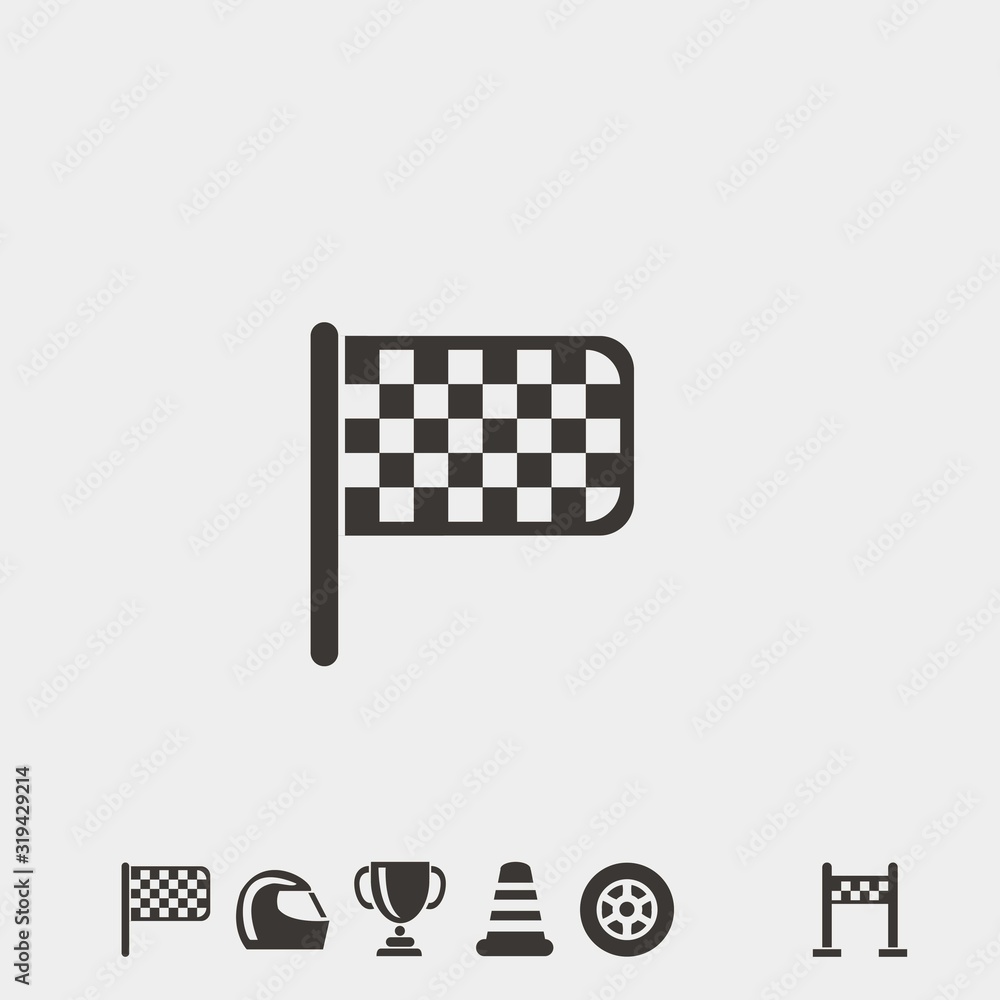 Finish Line Flag Icon