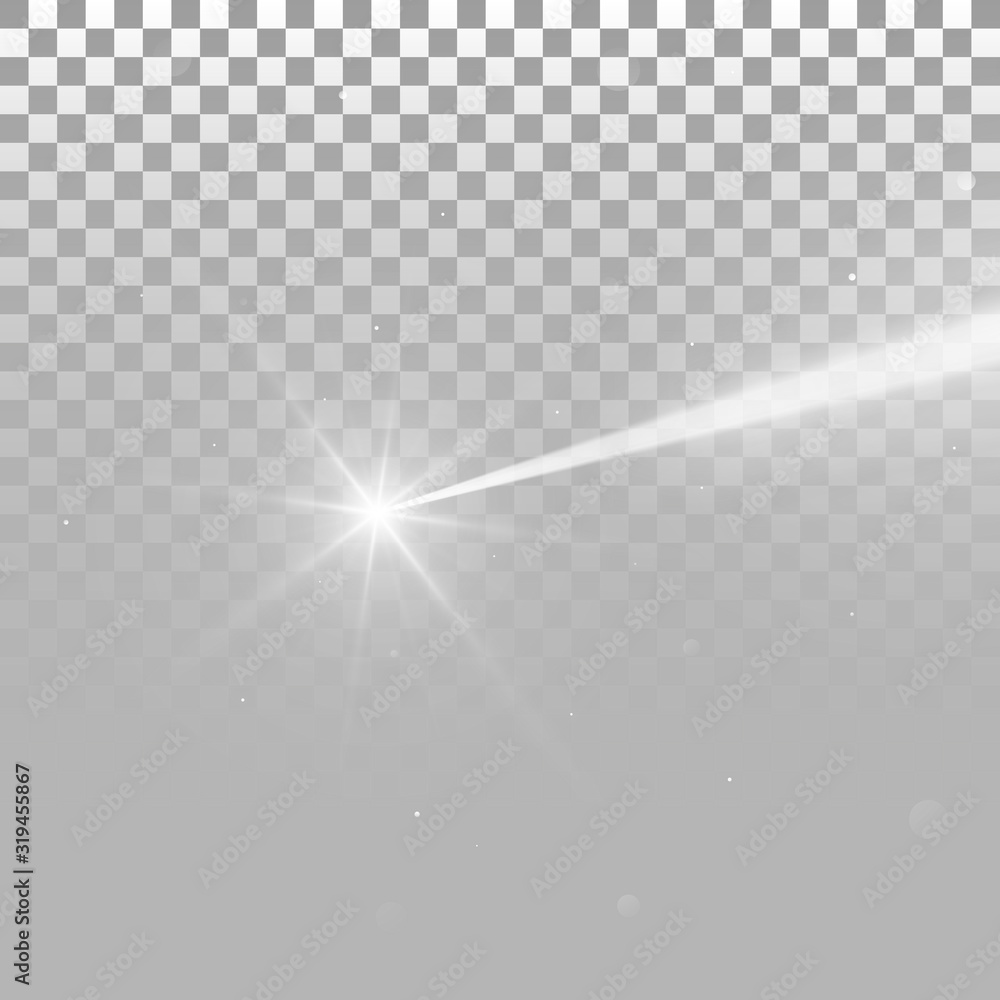 Laser Beam White Background