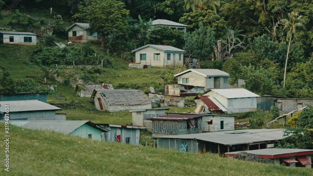 beautiful cinematic shot of a remote and isolated southern pacific ...