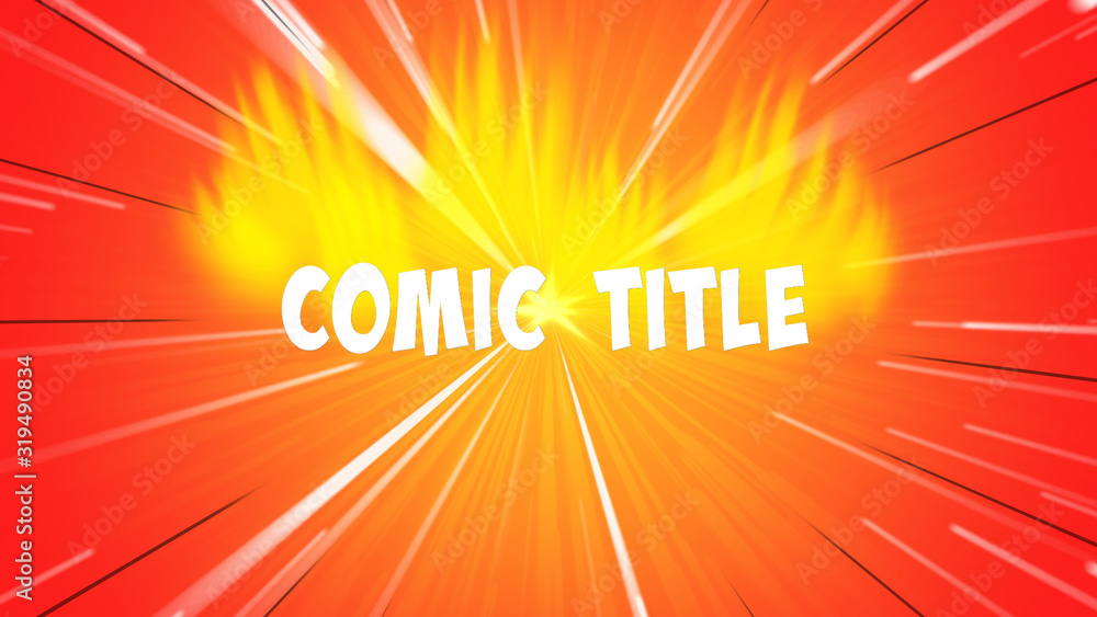 Comic Titles Stock Template | Adobe Stock