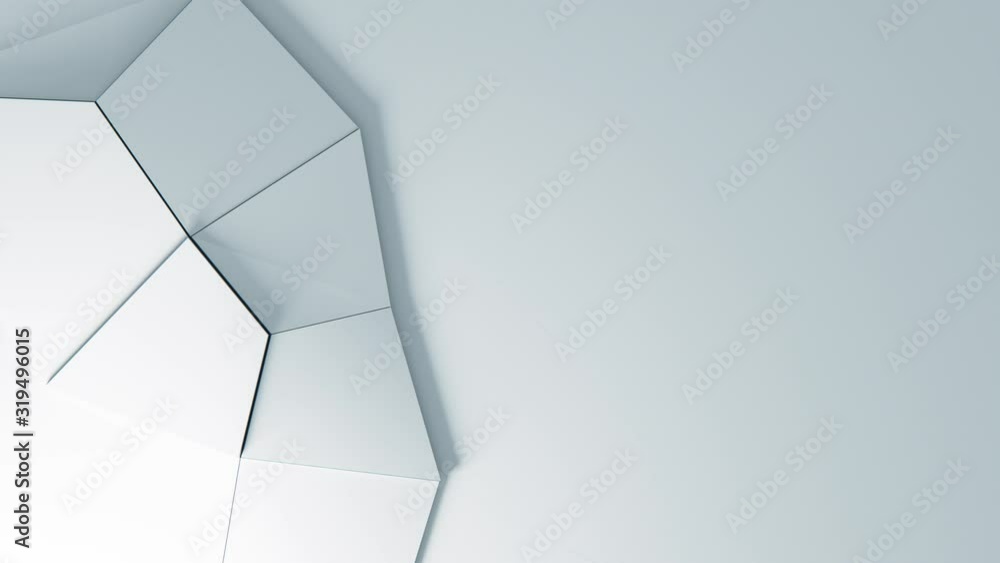 White Abstract Geometric Surface quad Loop clean minimal pattern ...