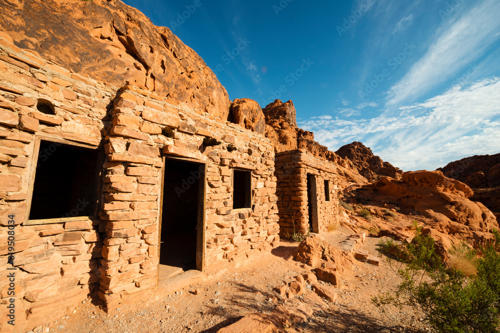 The Cabins in Valley of Fire of State Park, Nevada. The Cabins are an ...