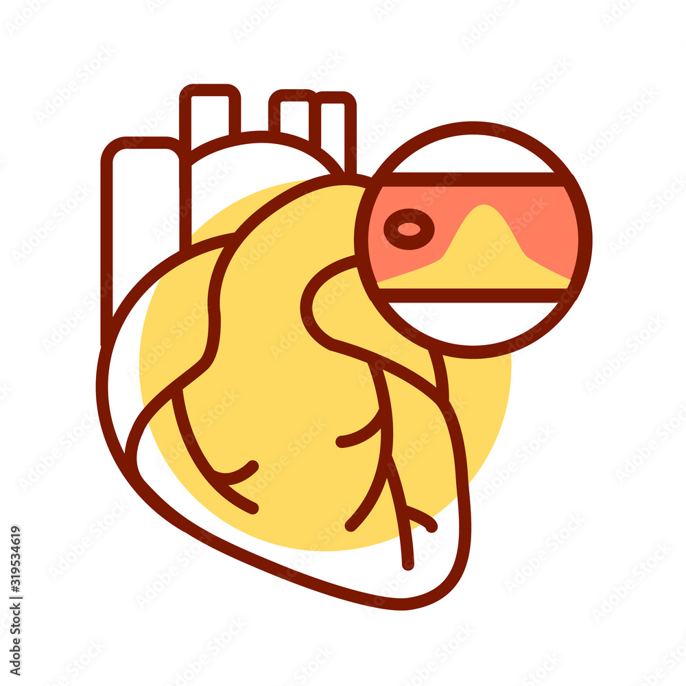 Foods to avoid color line icon. Minimize and avoid harmful products ...