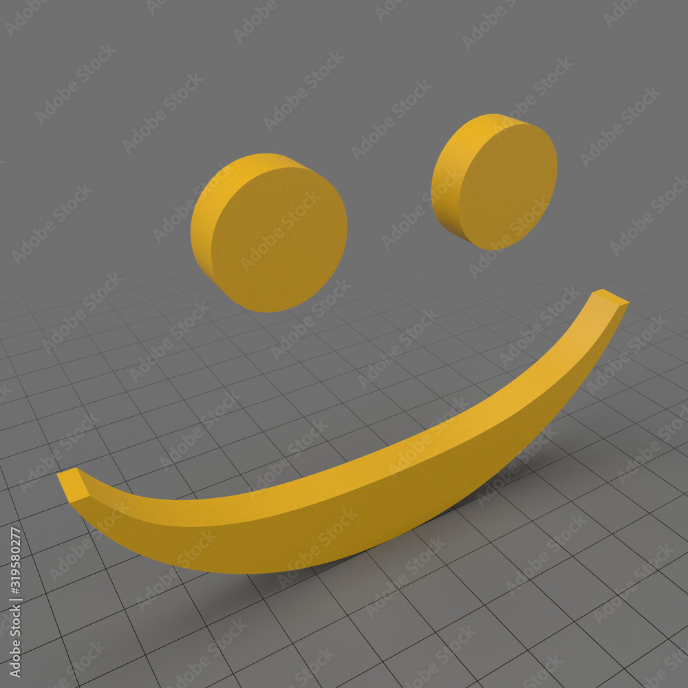Smile emoji Stock 3D asset | Adobe Stock
