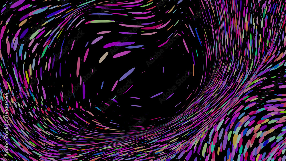 Colourful simple abstract background, wavy effect. Stipple effect ...