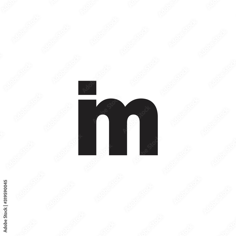 im Logo Simple Vector and Modern Stock Vector | Adobe Stock