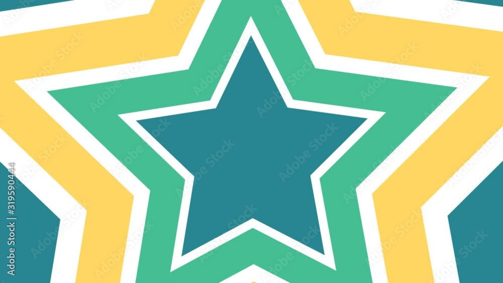 Comic 2d animation background 4k cartoon video green and more star ...