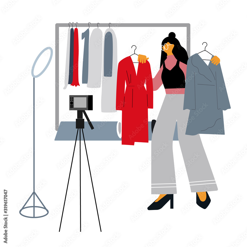 Fashion blogger giving advices how find own style and make right choice ...