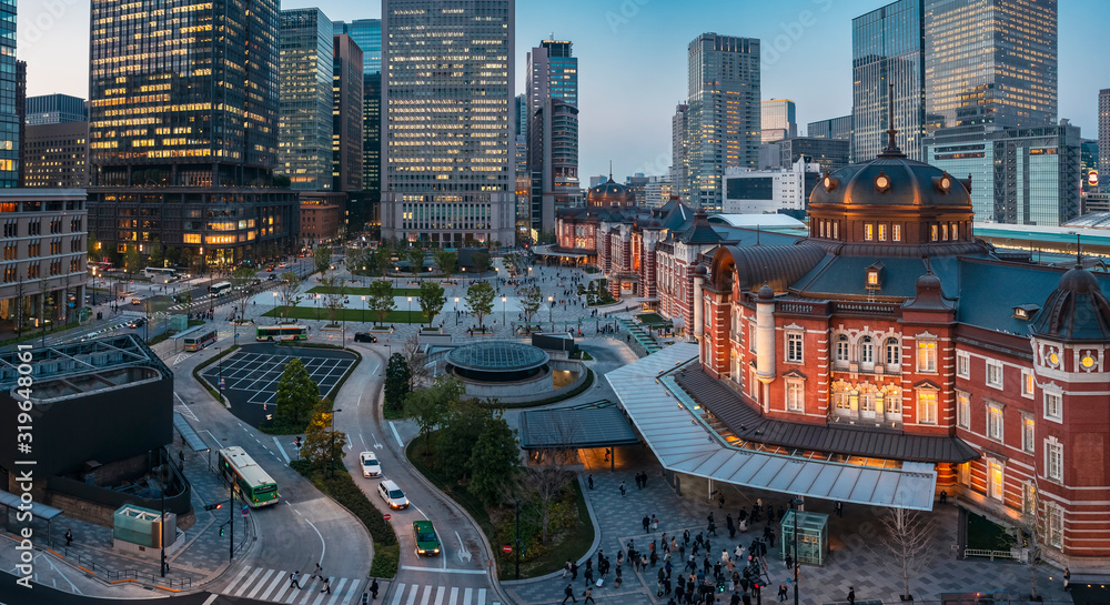 Tokyo station Landmark Architecture Historical Railway station with ...