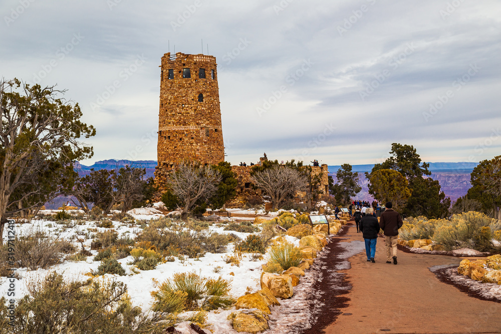Desert View Watchtower, the Indian Watchtower at Desert Viewstone ...