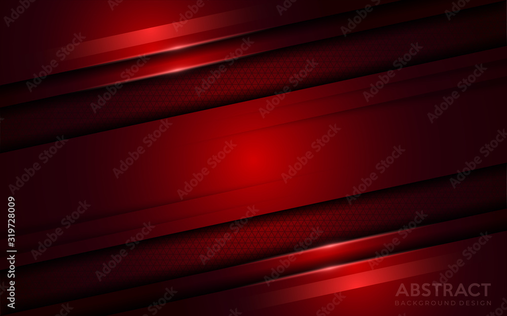 Abstract dark red background with texture effect overlap layer design ...