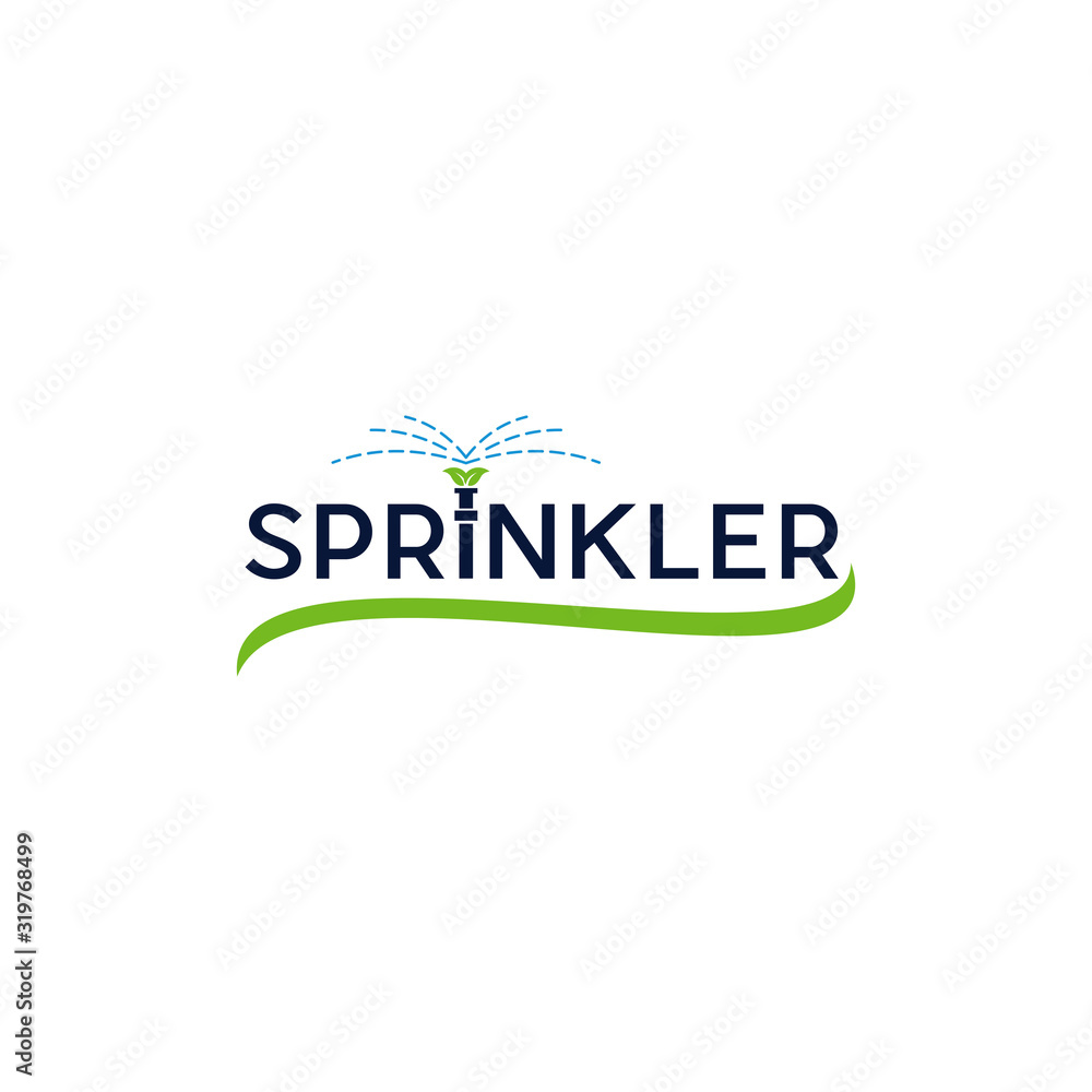 Sprinkler Irrigation Brand Text Abstract Creative Business Modern Logo ...
