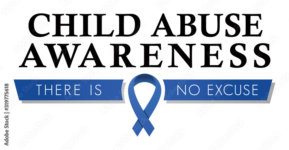 Vetor de Child Abuse Awareness Ribbon | Logo for Abuse Prevention ...