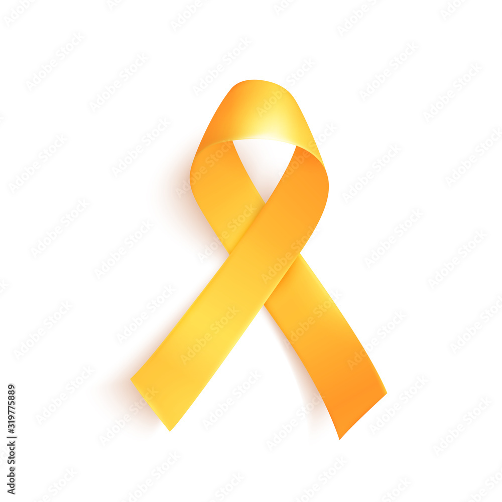 World childhood cancer symbol 15th of february, vector illustration ...