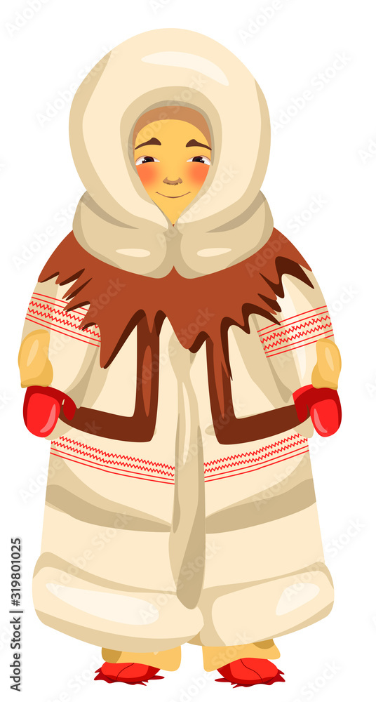 Cute character isolated on white background. Illustration of a ...