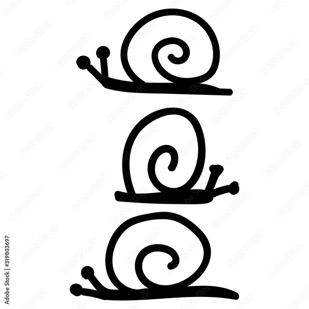 Slug Clip Art Black And White