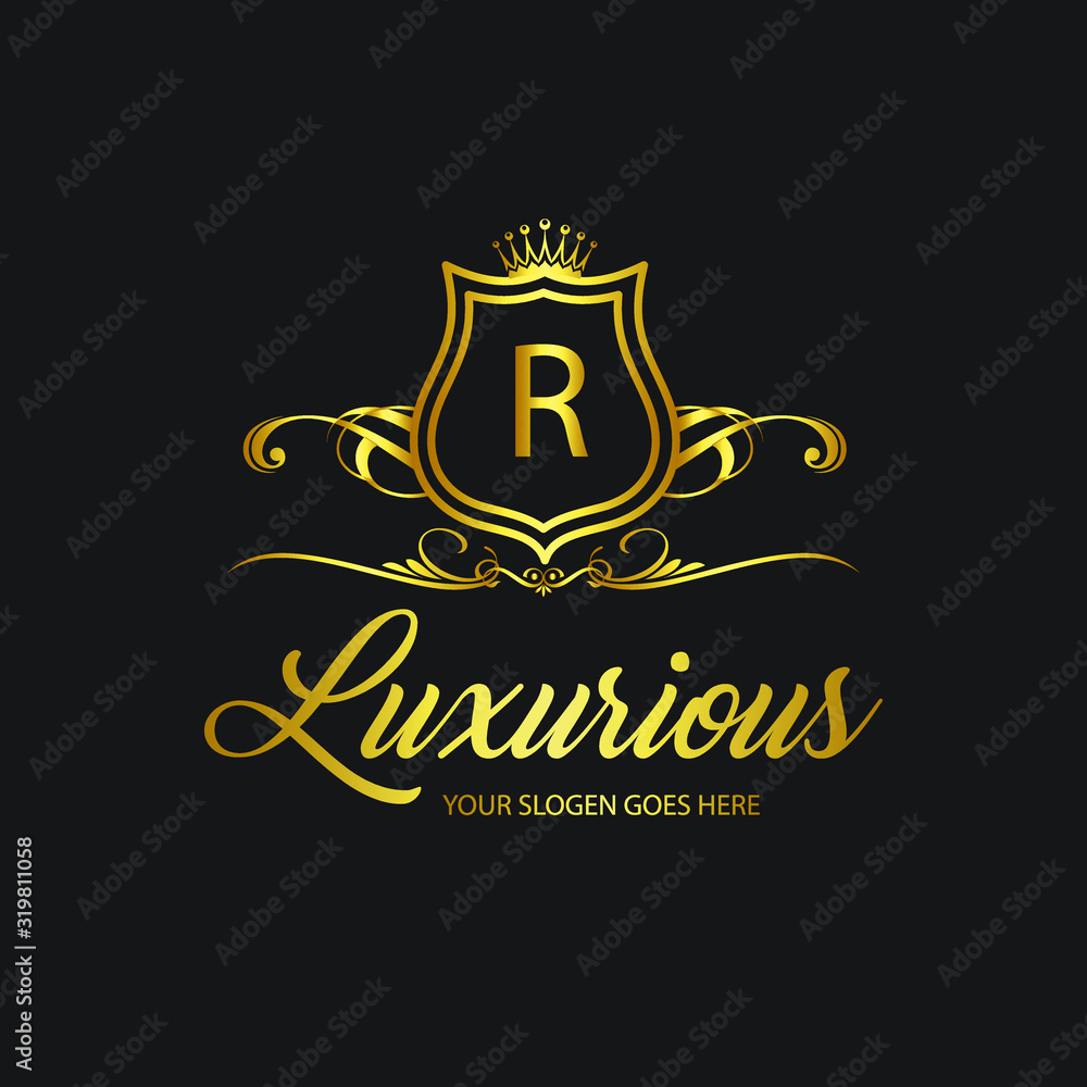 luxurious logo designs for luxury brands Stock Vector | Adobe Stock
