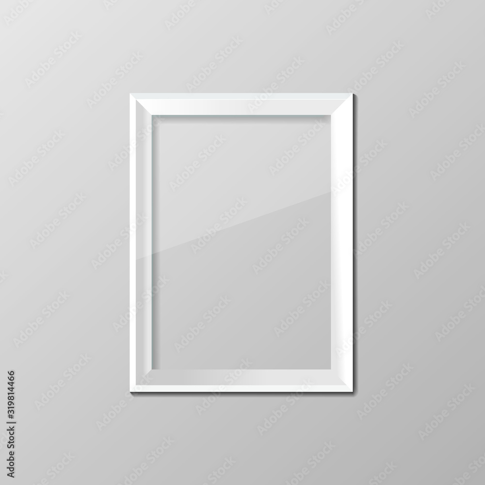 3D picture frame design vector for A4 image or text. Vector ...