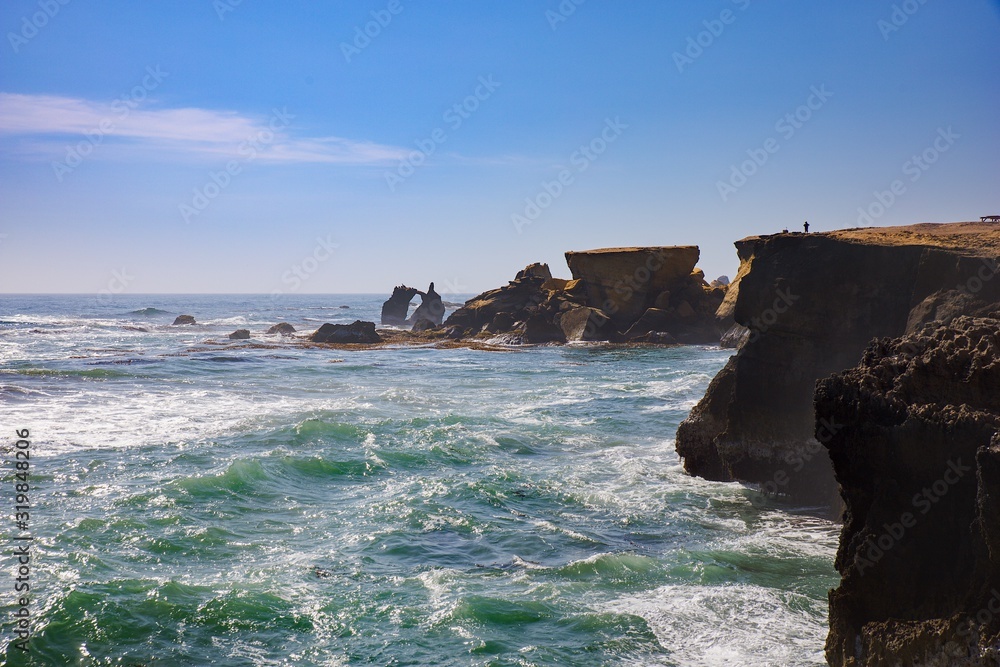 Playa Trompa de Elefante, San Juan de Marcona, Peru Stock Photo | Adobe ...