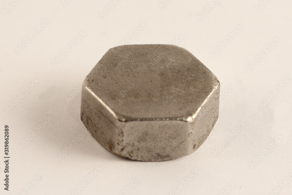 Plug stopgap on the pipe thread 1/2", close up plumbing fixtures on ...