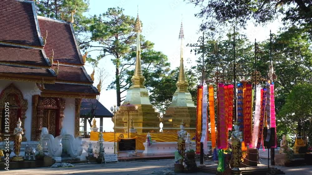17 November 2019, Wat Phra That Doi Tung, Chiang Rai, Thailand. The ...