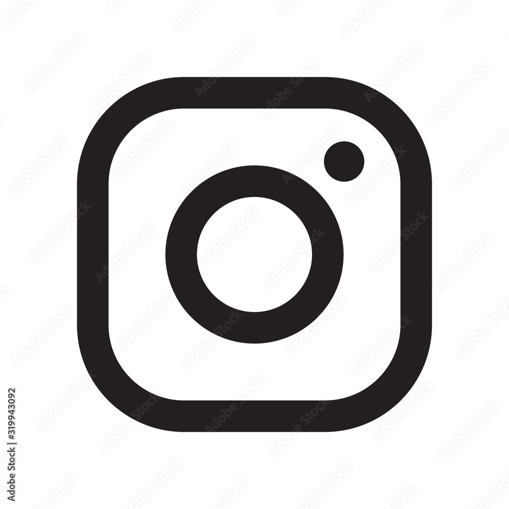 Instagram logo icon vector de Stock | Adobe Stock