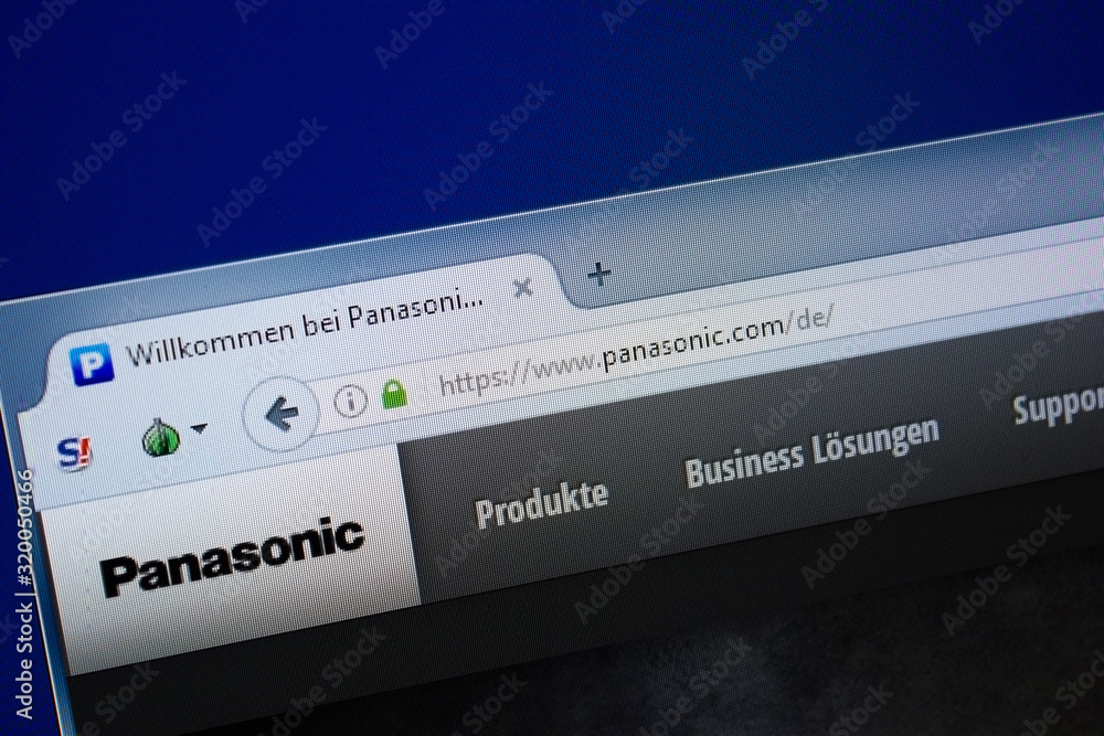 Ryazan, Russia - September 09, 2018: Homepage of Panasonic website on ...