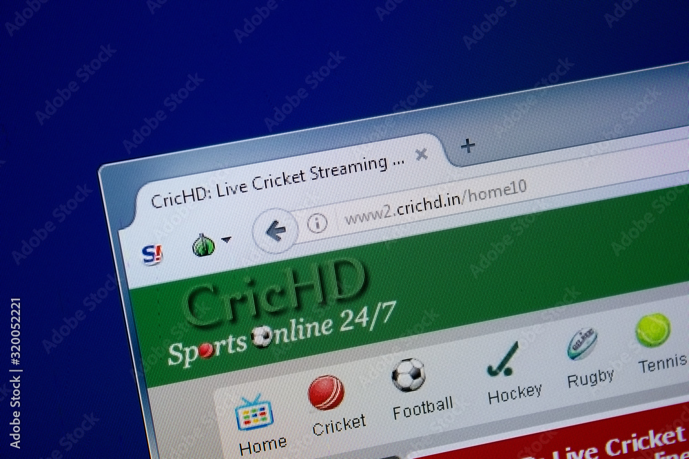 Ryazan, Russia - September 09, 2018: Homepage of Cric Hd website on the ...