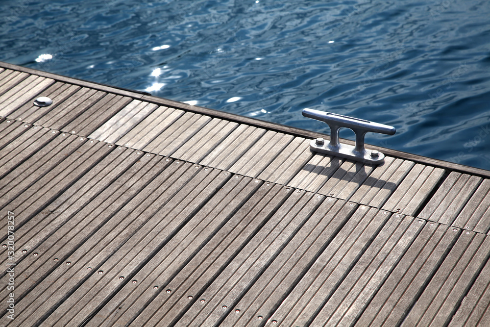 Nautical background with modern design harbour pier Stock Photo | Adobe ...