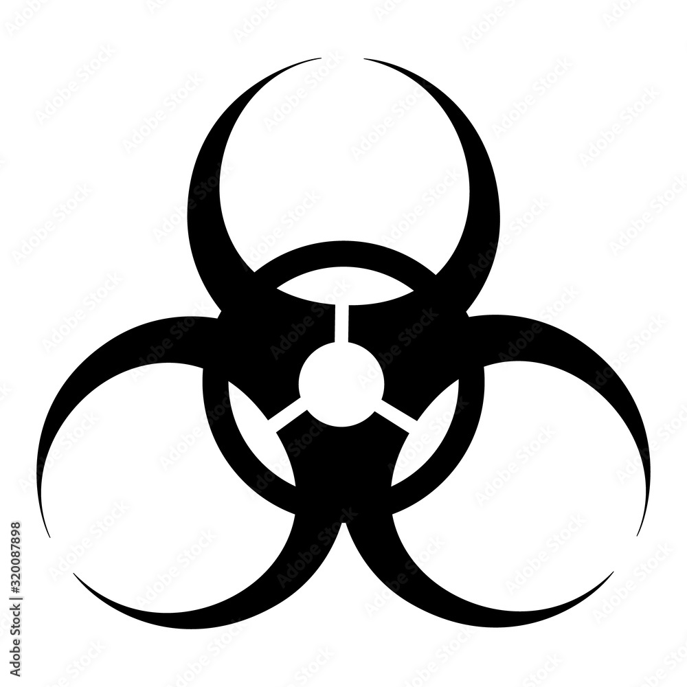 Biohazard symbol. Symbol for a laboratory. Vector illustration ...