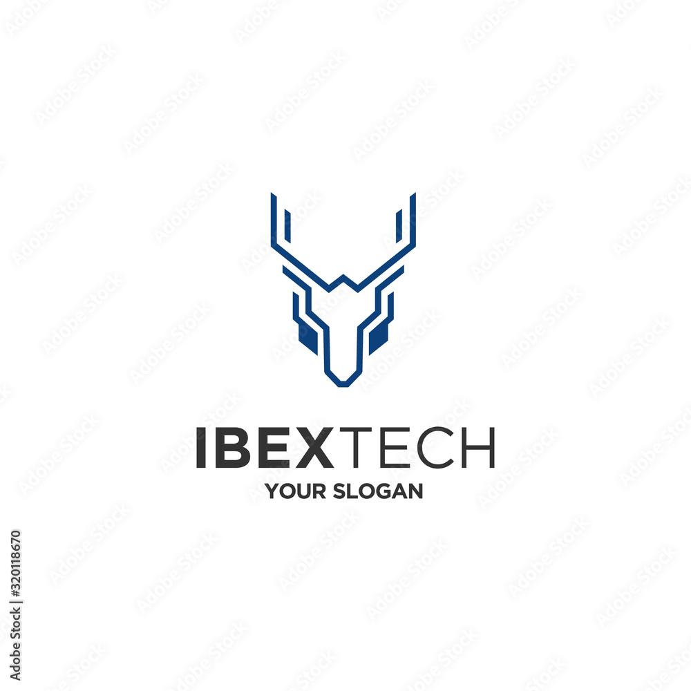 ibex technology logo Stock Vector | Adobe Stock