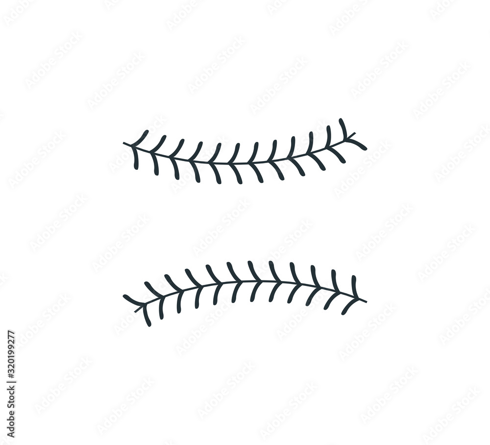baseball softball ball stitch vector graphic design Stock Vector ...