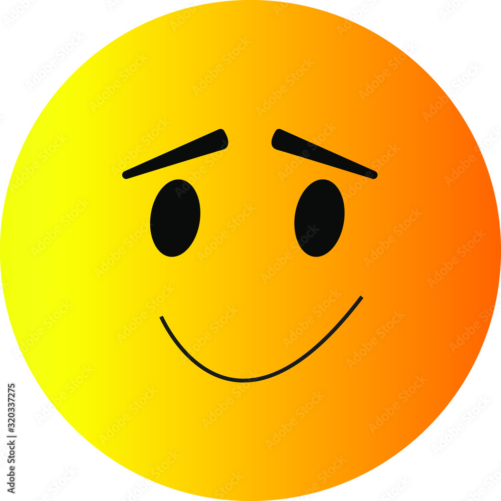 Smile Yellow face Vector Happy vector yellow face. Vector illustration ...