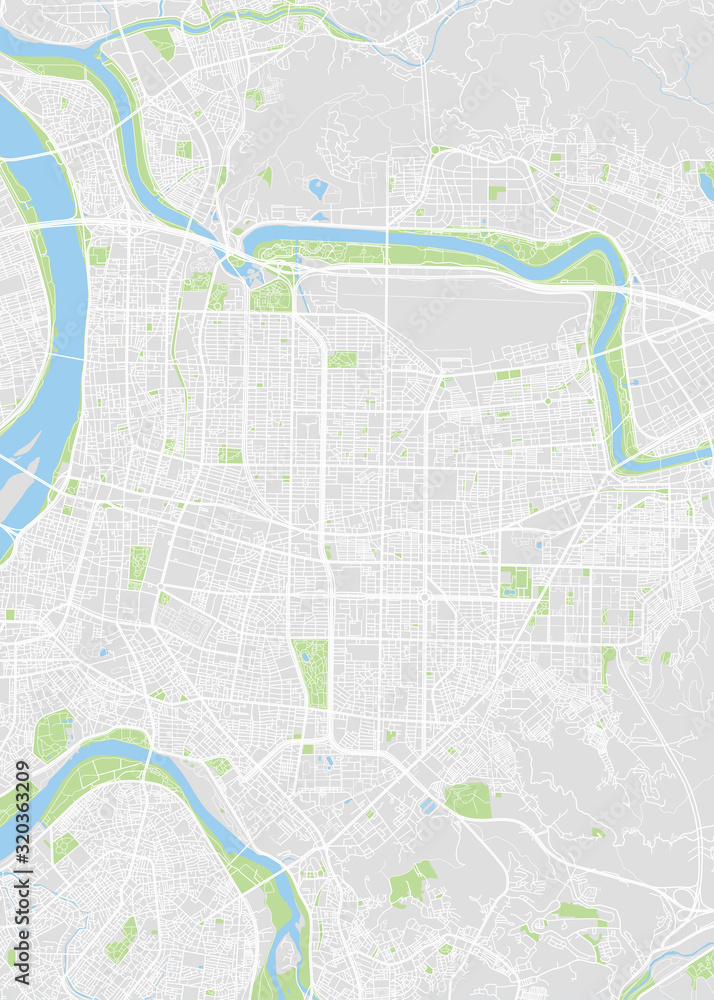 City map Taipei, color detailed plan, vector illustration Stock Vector ...