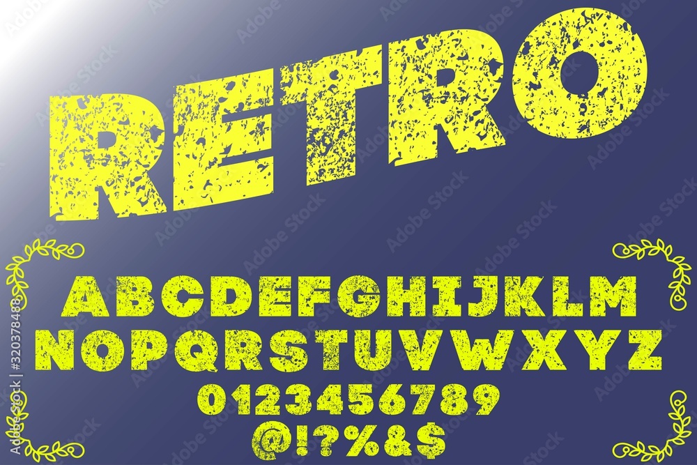 Font alphabet. Script abc Typeface handcrafted handwritten vector label ...