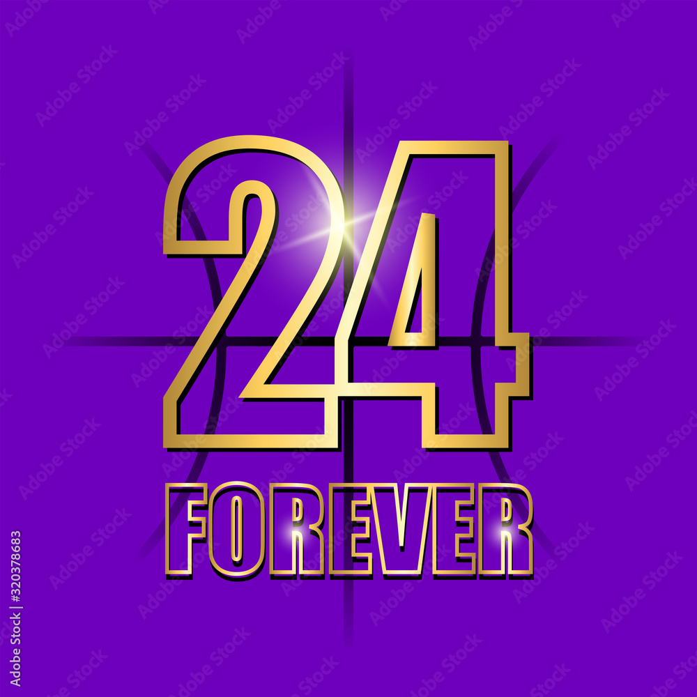 vector background with golden number 24. Vector background 24 black ...