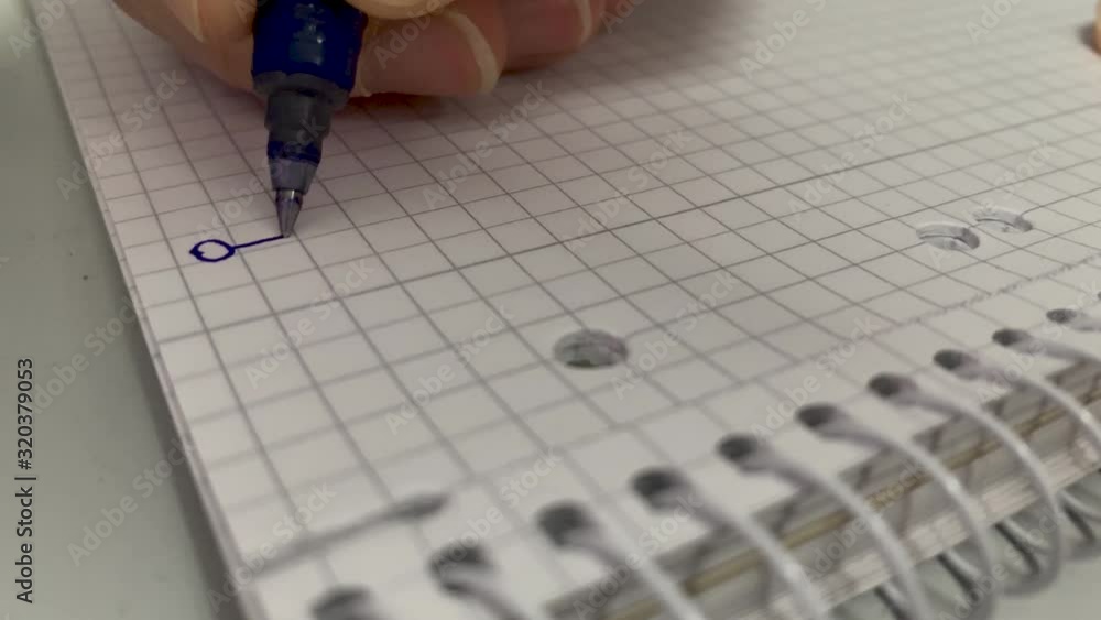 Stick figure painting on a piece of paper in a notepad vídeo de Stock ...