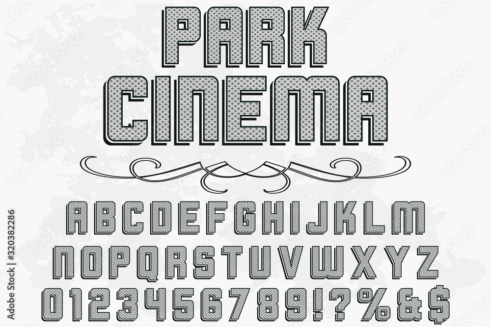 Font alphabet. Script abc Typeface handcrafted handwritten vector label ...