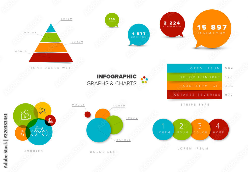 Infographic Layout with Schema Concepts Stock Template | Adobe Stock