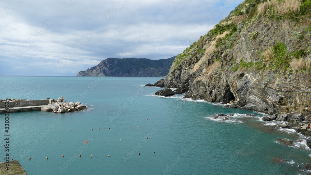 Costa ligure dell'Italia nord occidentale Stock Photo | Adobe Stock