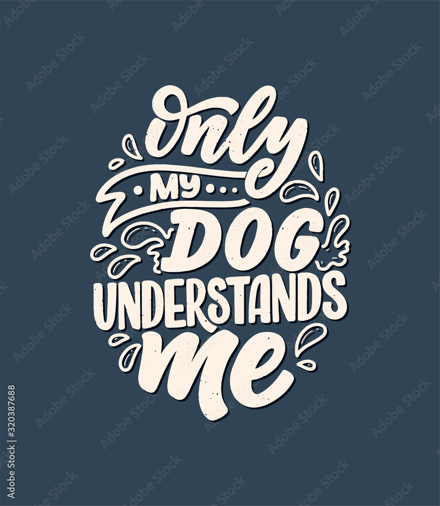 Vector illustration with funny phrase. Hand drawn inspirational quote ...