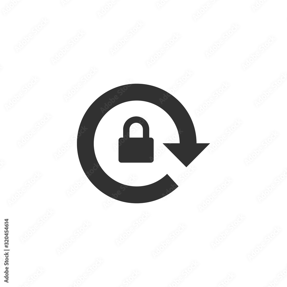 Rotation locked icon. Stock Vector illustration isolated on white ...