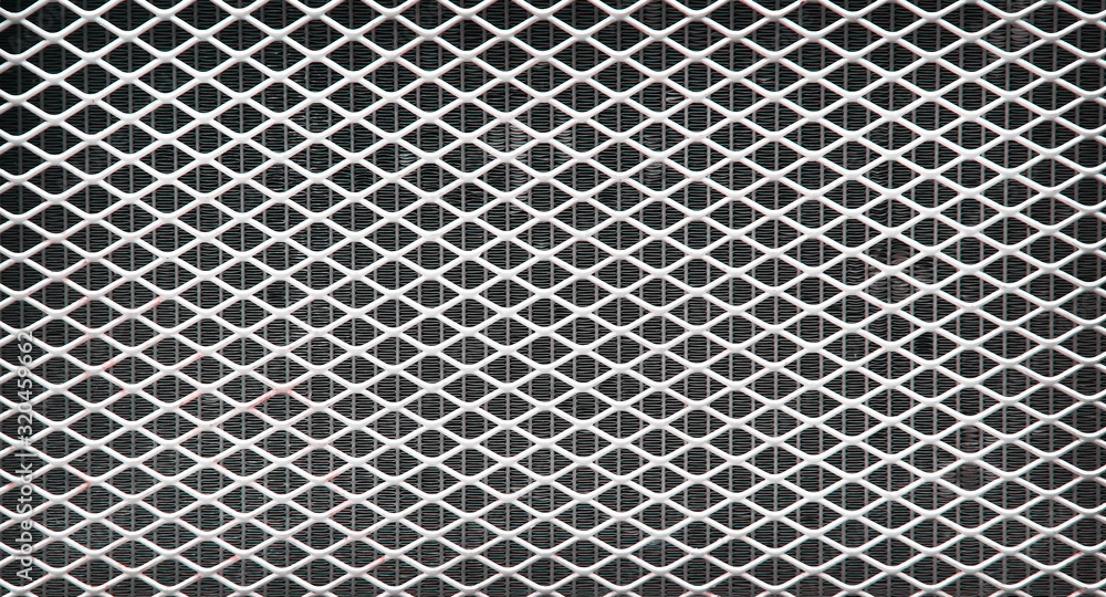 Old steel mesh texture in seamless shaped patterns , white or gray and ...