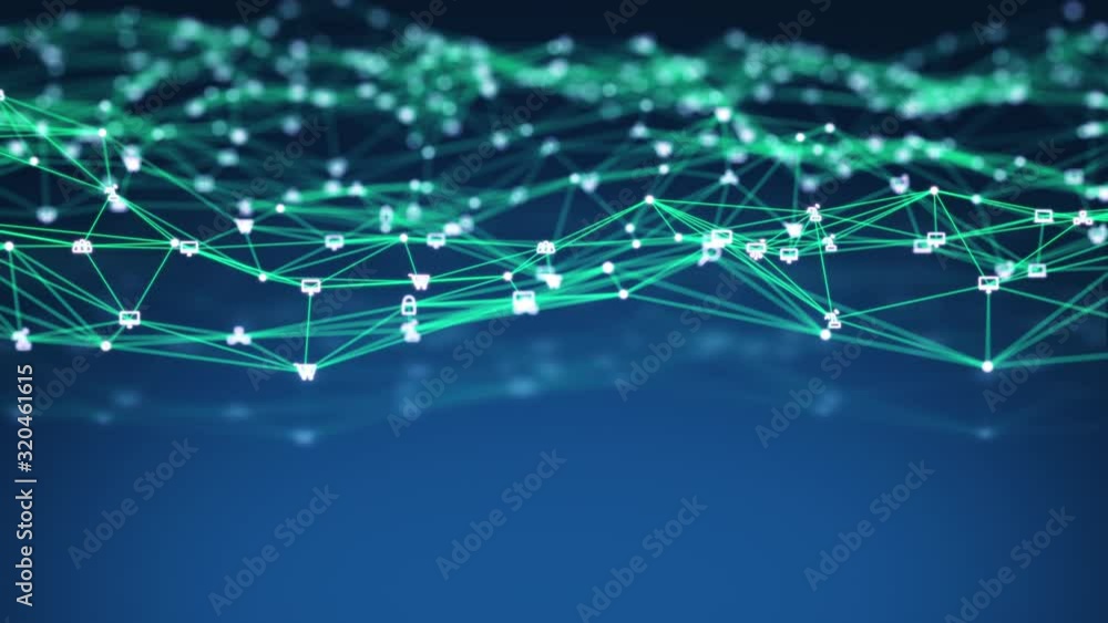 Connecting people on the internet, nodes transforming. Social network ...