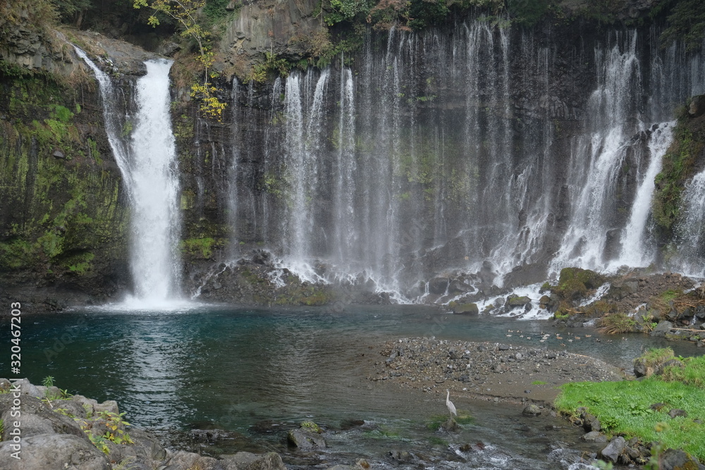 Shiraito no taki waterfall are located in the southwestern foothills of ...