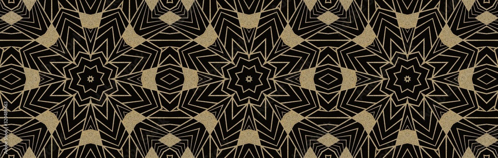 Gold And Black Art Deco Border Stock Photo | Adobe Stock