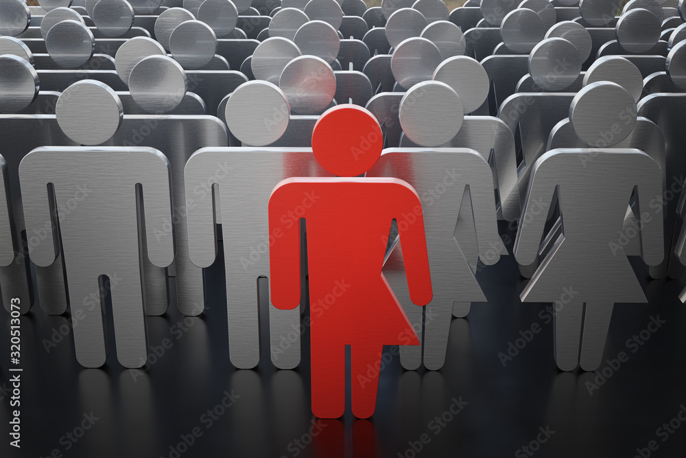 Third gender and sexual identification concept. Transsexual symbol in ...